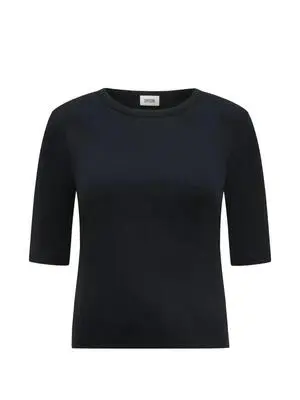 DRYKORN Selay Ribbed-knit Short-sleeve T-shirt - Black