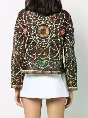 Emilio Pucci Embellished Open-knit Cardigan