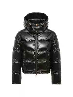 Moncler Niveole Cropped Down Jacket - Black