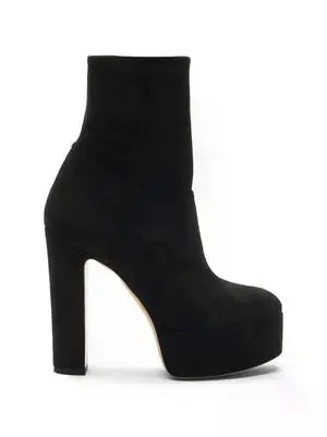 Casadei Patty Platform Ankle Boots - Black