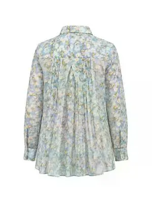 DHAARI Floral Print Pleated Shirt
