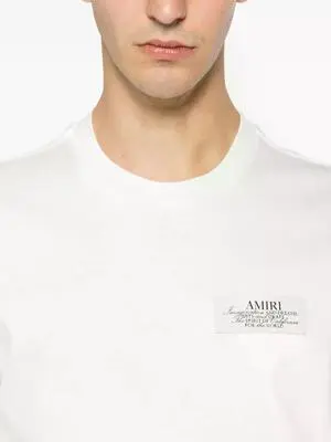 Amiri Logo-patch T-shirt