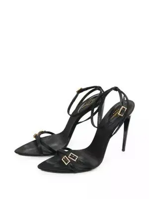 Saint Laurent Cassie Crystal-embellished Stiletto Sandals