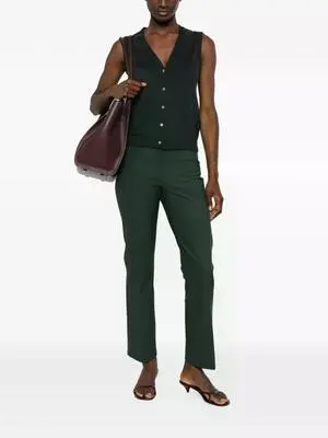 Max Mara Cropped Trousers - Green