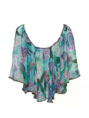 Missoni Floral Print Silk Blouse