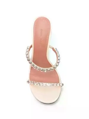 Amina Muaddi Gigi Crystal-embellished Sandals