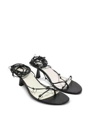 Bimba Y Lola Embellished Lace-up Heeled Sandals