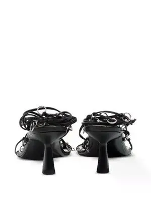 Bimba Y Lola Embellished Lace-up Heeled Sandals
