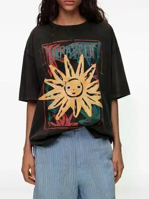 Bimba Y Lola Sun-logo Print Oversized T-shirt