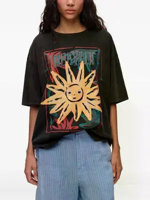 Bimba Y Lola Sun-logo Print Oversized T-shirt