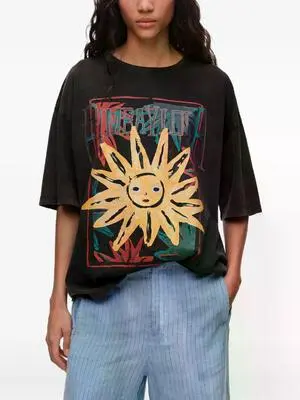 Bimba Y Lola Sun-logo Print Oversized T-shirt