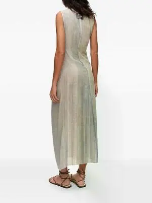 Bimba Y Lola Striped Twist-detail Maxi Dress
