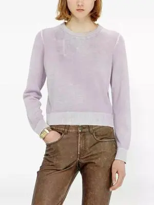 DIESEL® Cotton Jumper With Faded Reverse Print