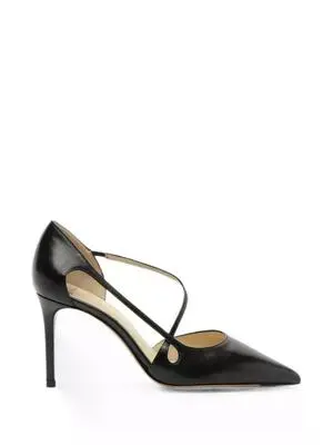 ALEXANDRE BIRMAN Renee Crossover-strap Pumps - Black