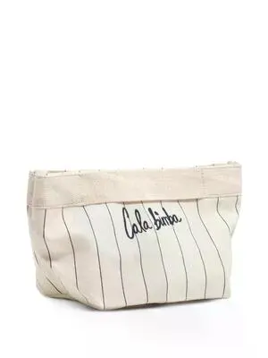 Bimba Y Lola Striped Cotton Make-up Bag