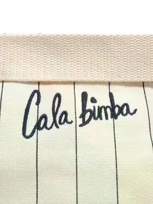 Bimba Y Lola Striped Cotton Make-up Bag