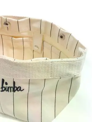 Bimba Y Lola Striped Cotton Make-up Bag