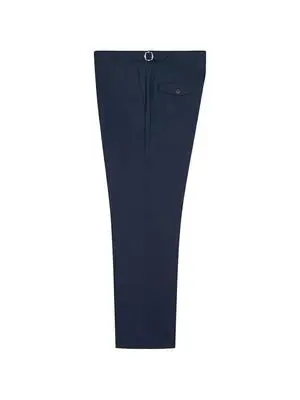 TOMBOLINI Pleated Trousers With Buckle Detail - Blue