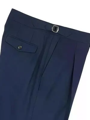 TOMBOLINI Pleated Trousers With Buckle Detail