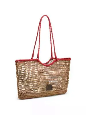 Bimba Y Lola Large Woven Design Tote Bag