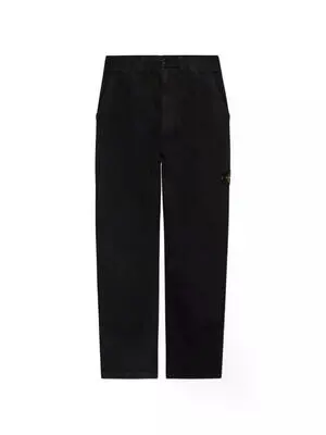 Stone Island Logo Patch Jeans - Black
