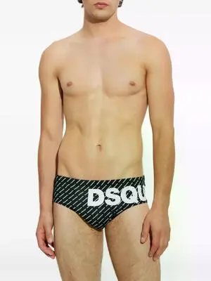 Dsquared2 All-over Logo Print Swim Briefs