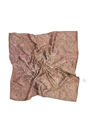 Bimba Y Lola Floral-print Heart-ring Scarf