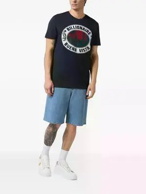 BILLIONAIRE Logo Patch Shorts - Blue