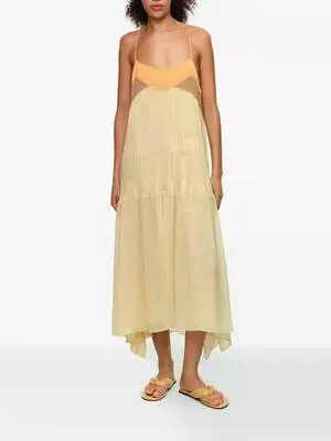 Bimba Y Lola Pleated Asymmetric Dress