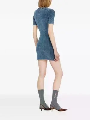 DIESEL® Indigo Bouclé Knit Mini Dress