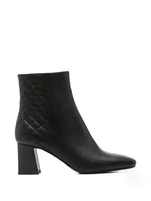 SERGIO MORETTI FIRENZE Quilted Leather Ankle Boots - Black