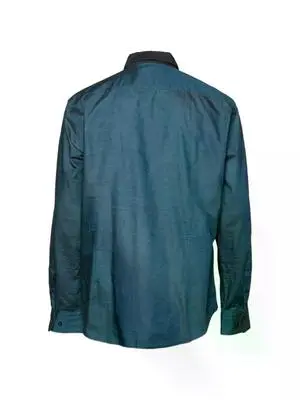BOSS Slim-fit Contrast-panel Shirt