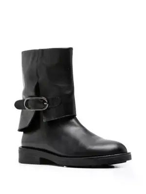 SERGIO MORETTI FIRENZE Buckle-fastening Ankle Boots - Black