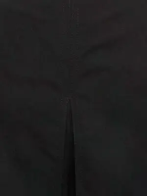 Gucci Pleated Wool Shorts With Leather Trim