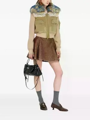 DIESEL® Bomber Jacket With Rib-knit And Plush Trims