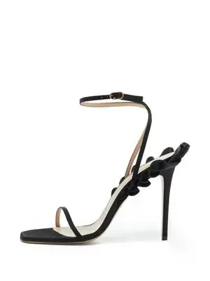 424 Rouched Ankle Strap Sandals