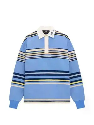 Amiri Striped Oversized Long-sleeve Polo