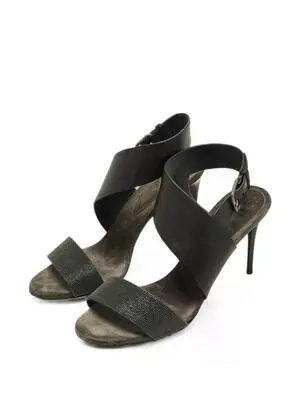 Brunello Cucinelli Monili Embellished Ankle Strap Sandals