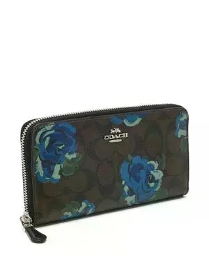 COACH Floral Signature Wallet - Brown