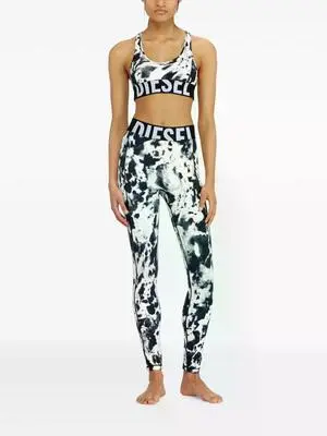 DIESEL® Sports Bra In Printed Microfibre