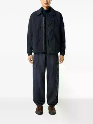Stone Island Logo Patch Insulated Jacket - Blue