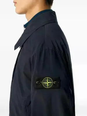 Stone Island Logo Patch Insulated Jacket - Blue