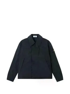 Stone Island Logo Patch Insulated Jacket - Blue
