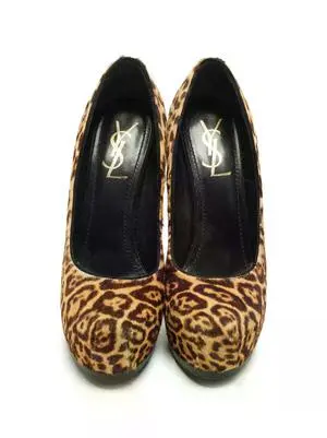Saint Laurent Platform Stiletto Pumps - Neutrals