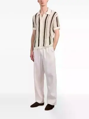 Frescobol Carioca Pinto Crochet Shirt