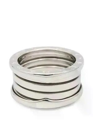 BVLGARI 18k White Gold B.zero1 Four-band Ring - Silver