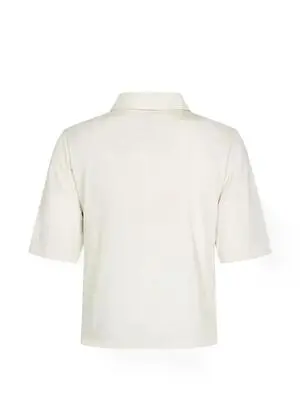 Seventy Pleated Short-sleeve Blouse
