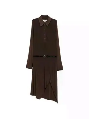 Coperni Draped Midi Shirt Dress