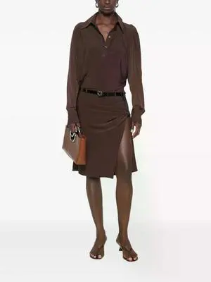 Coperni Draped Midi Shirt Dress