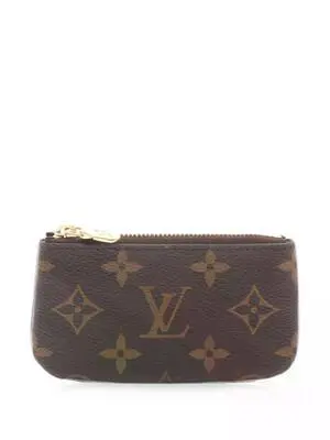 LOUIS VUITTON 2022 Monogram Pochette Clé Coin Purse - Brown